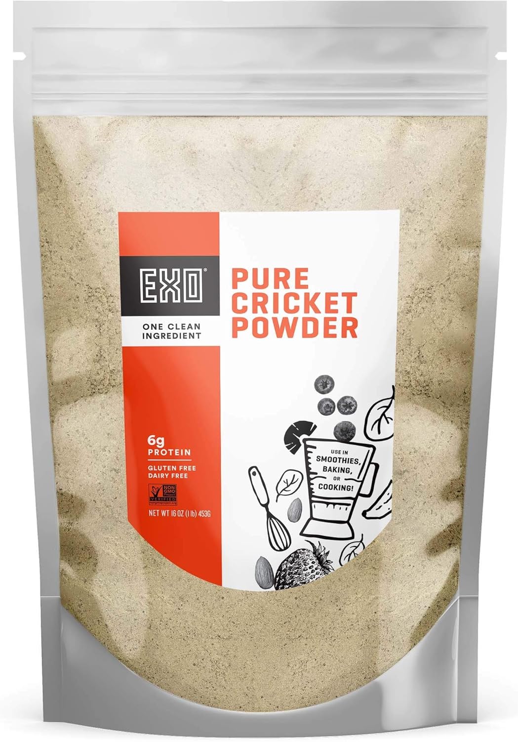 Amazon.com: Exo Pure Cricket Protein Powder, 1 Pound, Low Carb, Dairy ...