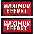 Amazon.com: MiltacUSA Max. Effort Patch [2PC Bundle - 3.0 X 1.5 inch ...