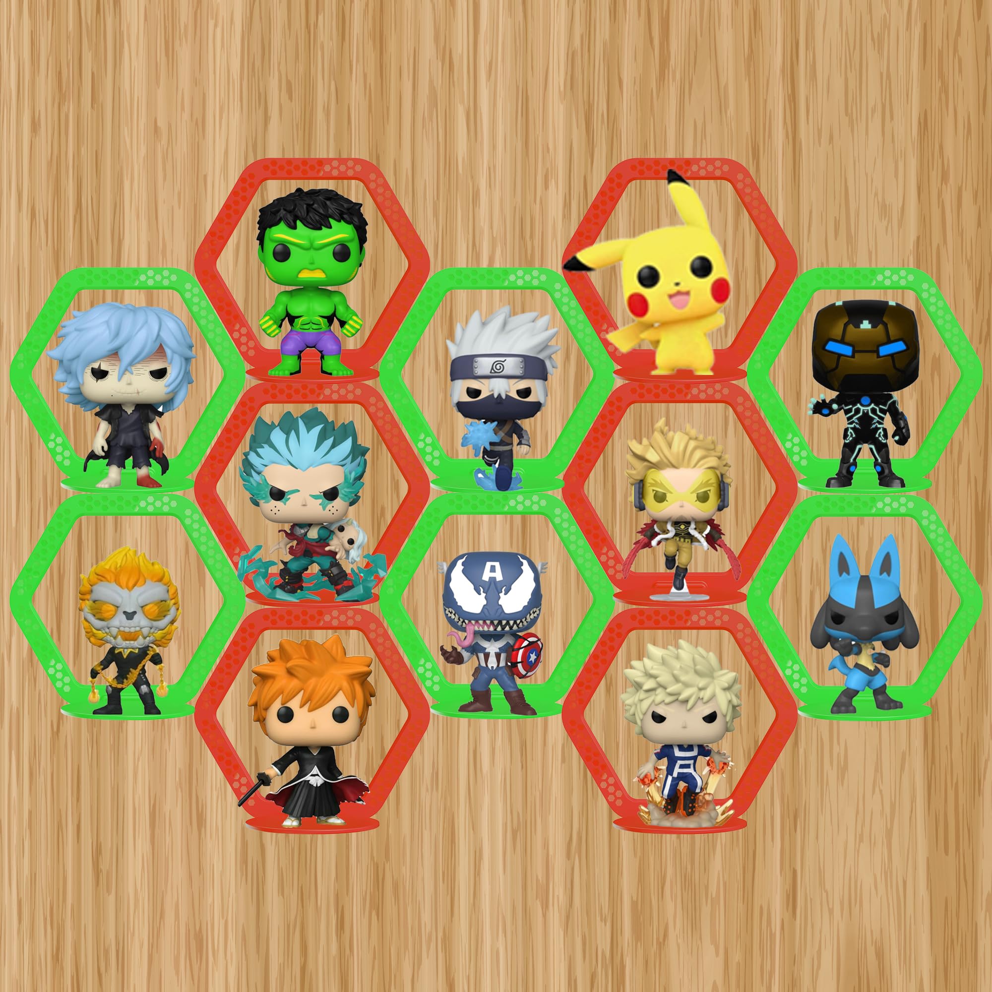 Mua TERDEWE 12 Packs Riser Display Shelf(Glows in the Dark) for Funko ...