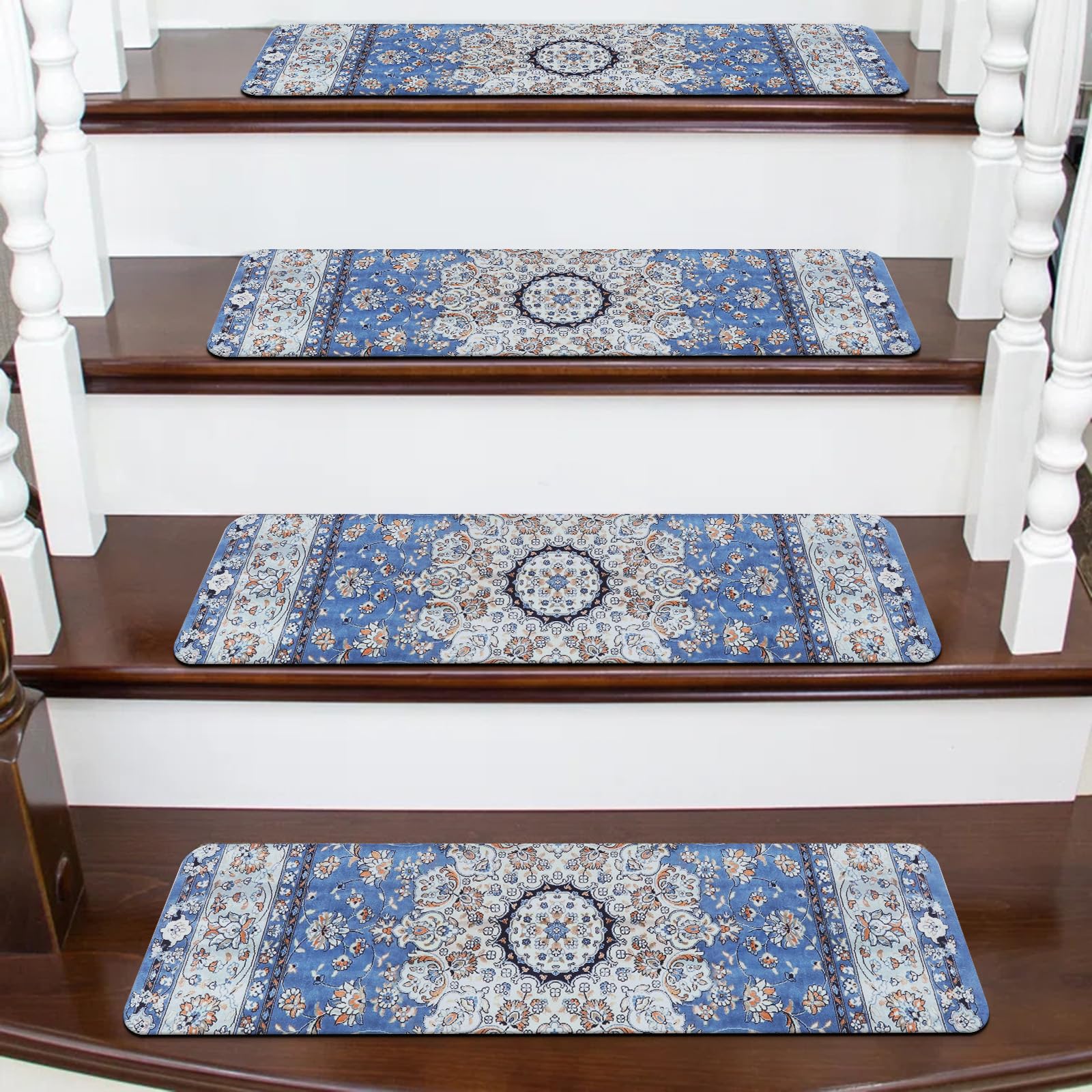 OJIA Extra Non-Slip Stair Treads for Wooden Steps, 30"X8" Indoor Stair ...