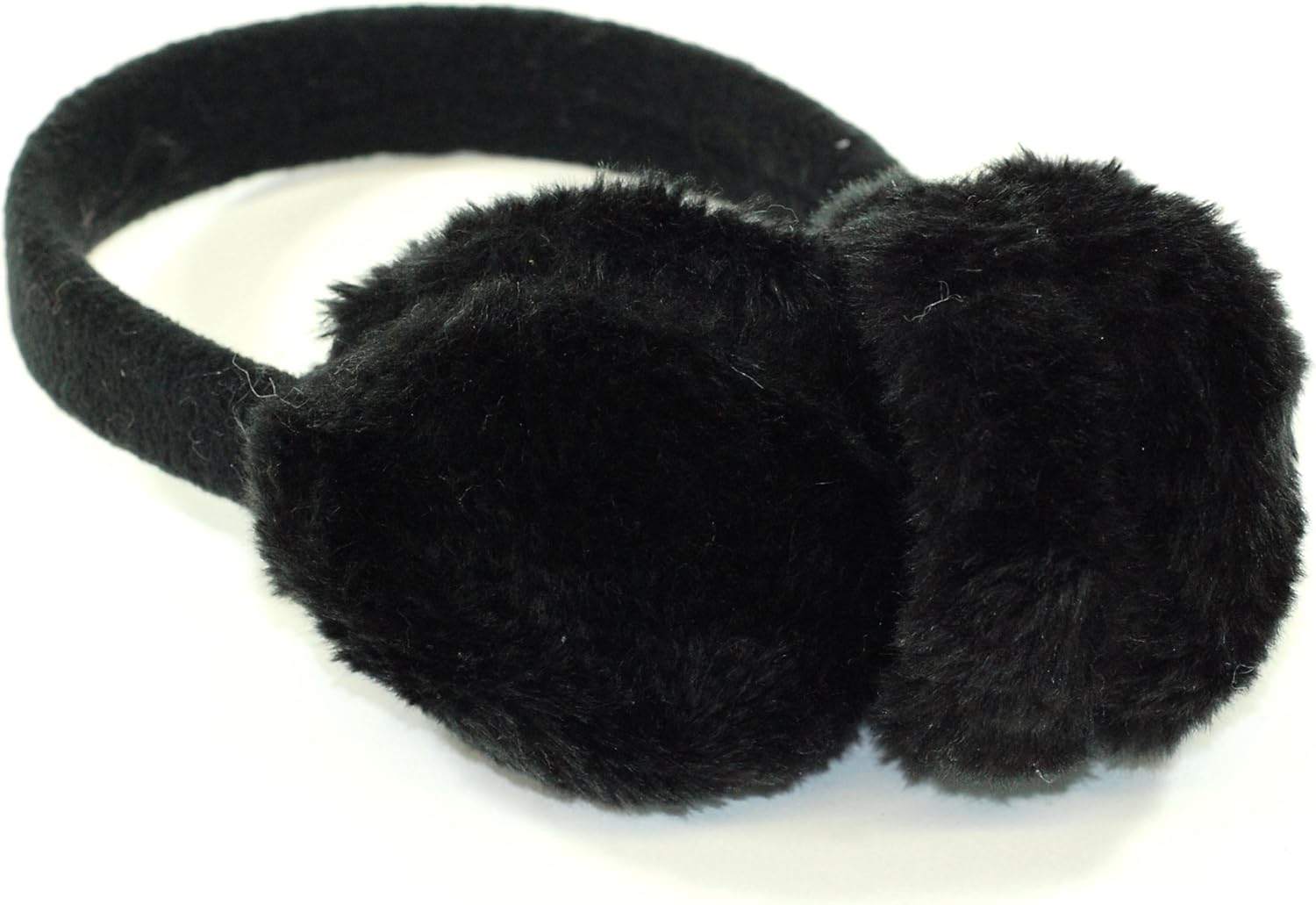 Childrens fluffy faux fur ear muffs available in 4 colours; pink, white ...