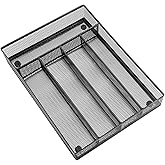Amazon.com - E-far Silverware Drawer Organizer, Mesh Wire Utensil Tray ...