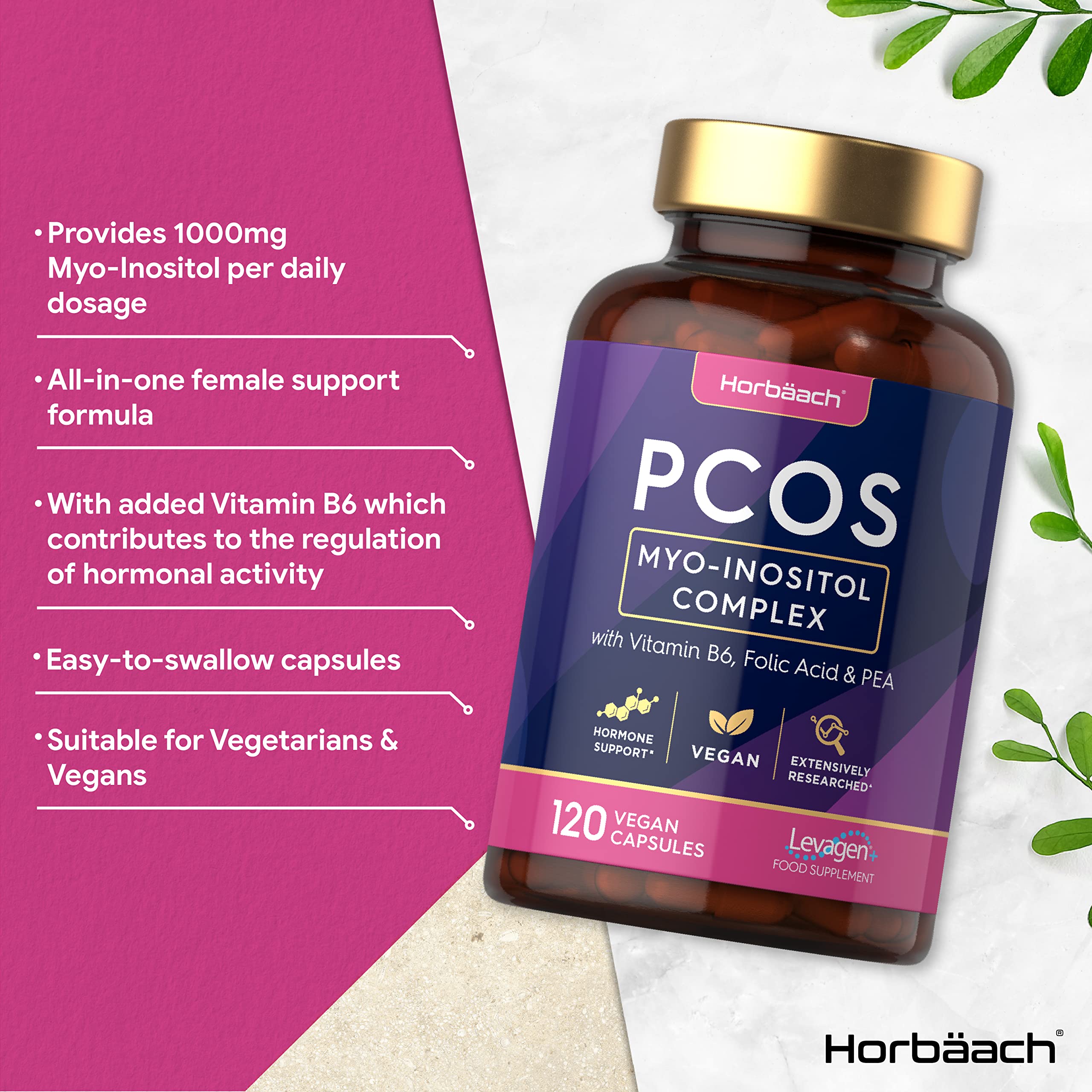 Mua Myo-Inositol PCOS Supplement | 120 Vegan Capsules | All-in-One PCOS ...