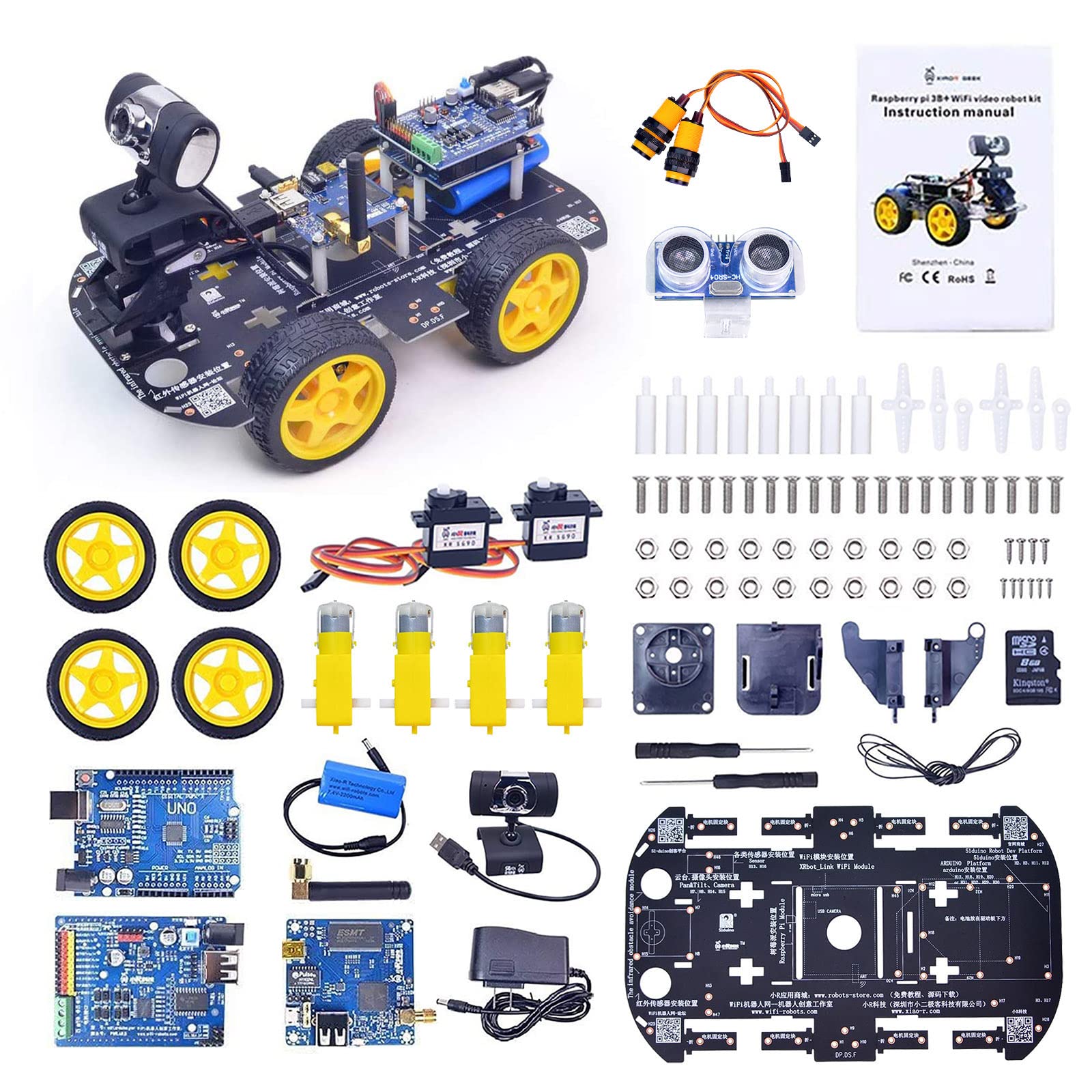 Mua xiaor Geek Ds Wifi Smart Robot Car Kit for Arduino UNO R3, Remote ...