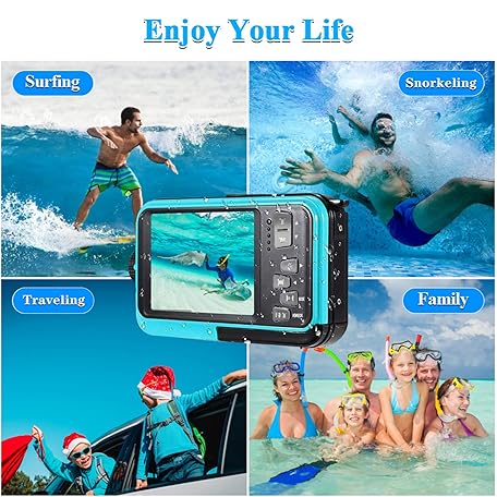 Mua Waterproof Camera Compact Underwater Cameras 48MP 2.7K Full HD ...