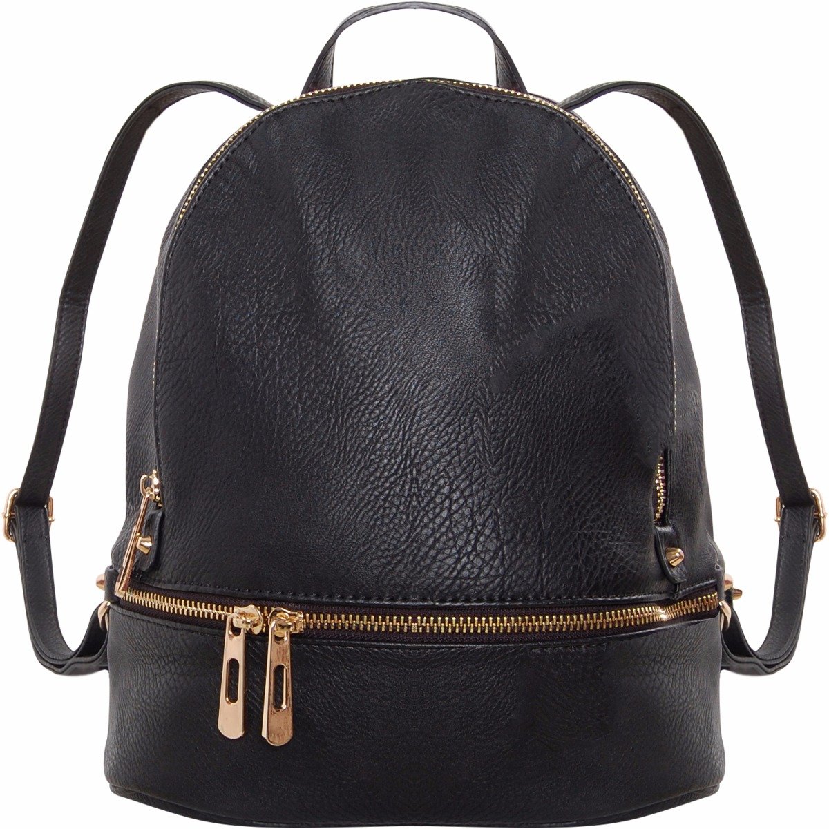 Mini Backpack Purse Black Leather :: Keweenaw Bay Indian Community