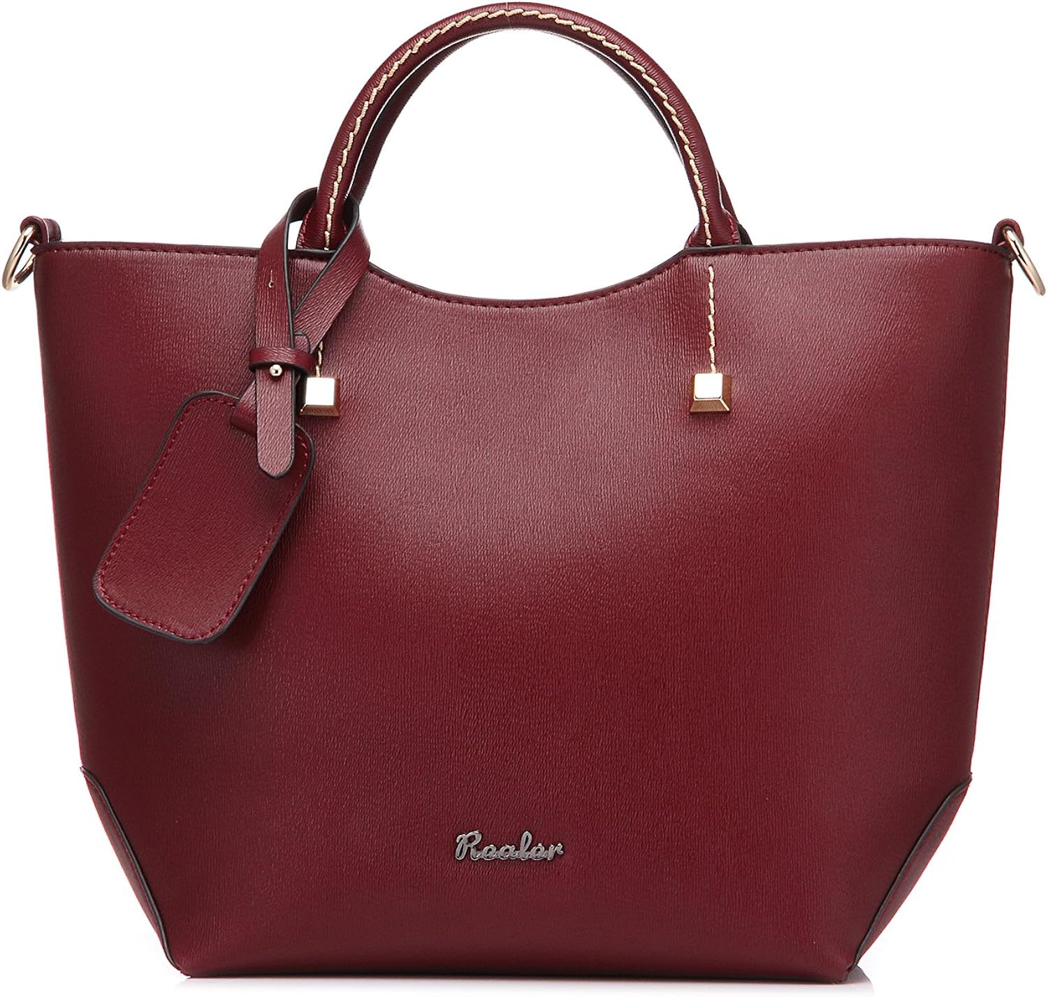 Realer Handbags for Women Large Capacity Purse PU Leather Office ...