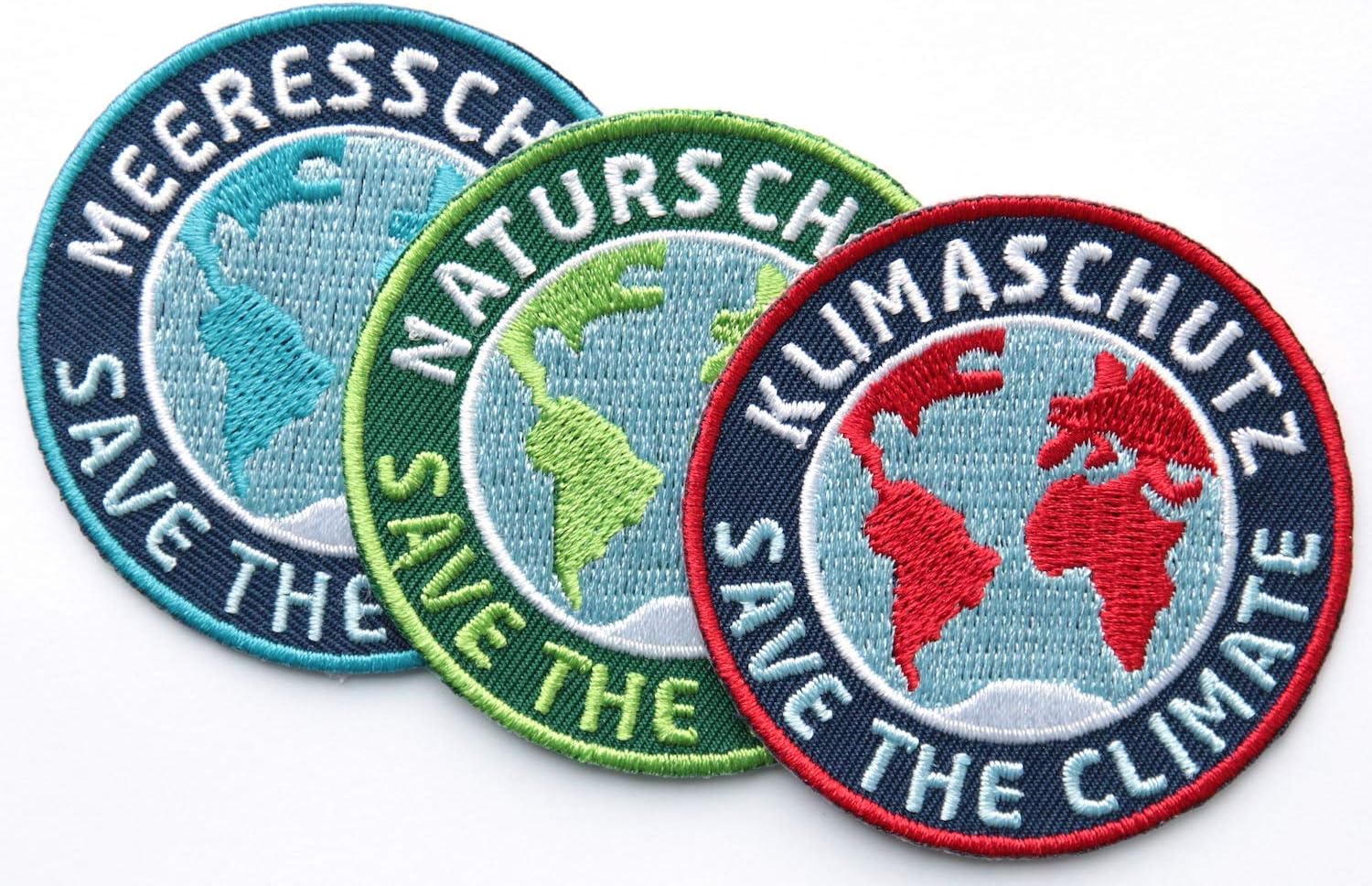 Amazon.de: 3er-Set Save the Planet Abzeichen 60 mm / Naturschutz Meeres ...