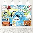 Amazon.com : Avezano 7x5ft Adventure Awaits Backdrop Let The Adventure ...