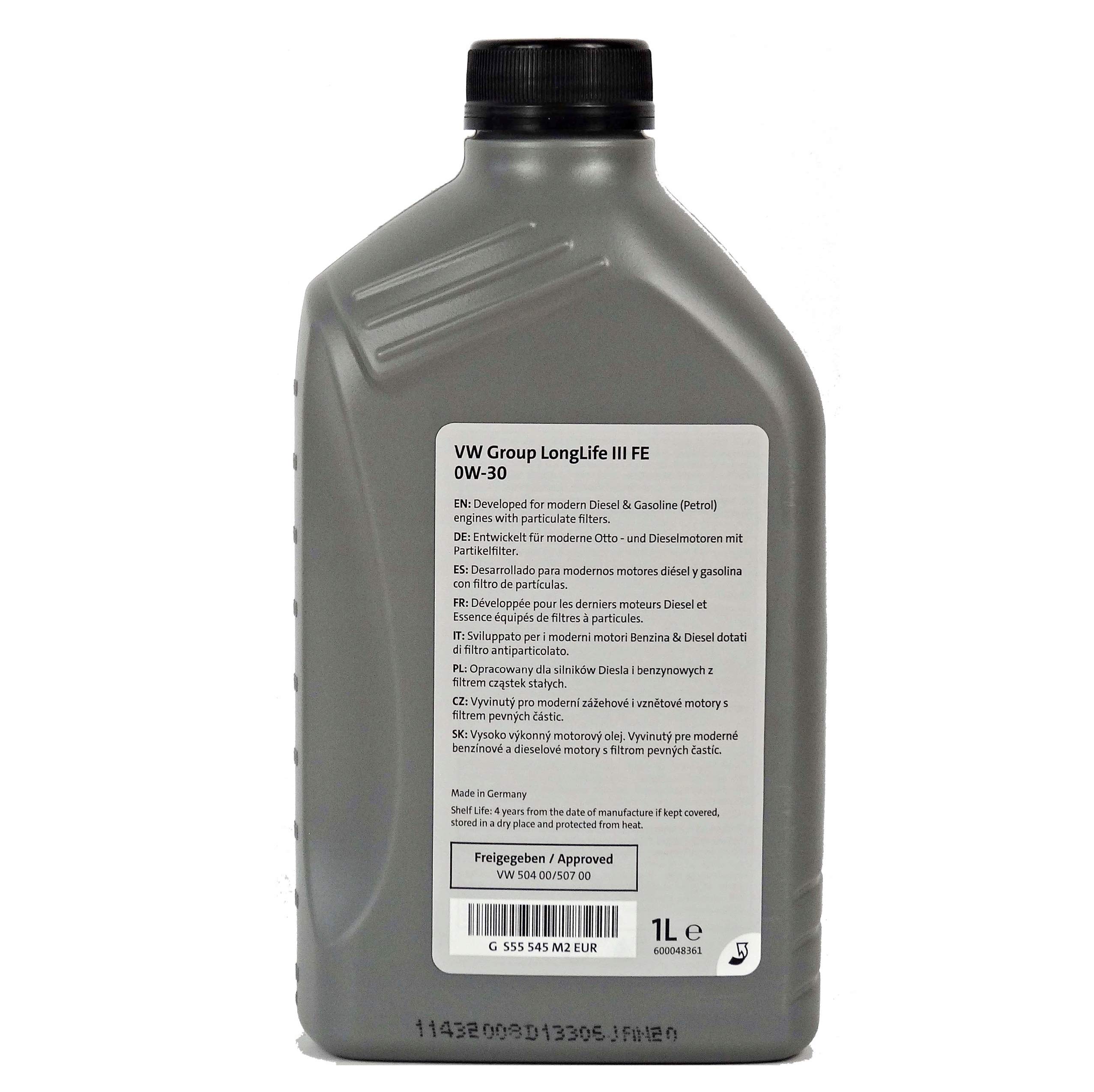 Mua Genuine Volkswagen GS55545M2 Engine Oil Long Life Oil 0W-30 1L trên ...