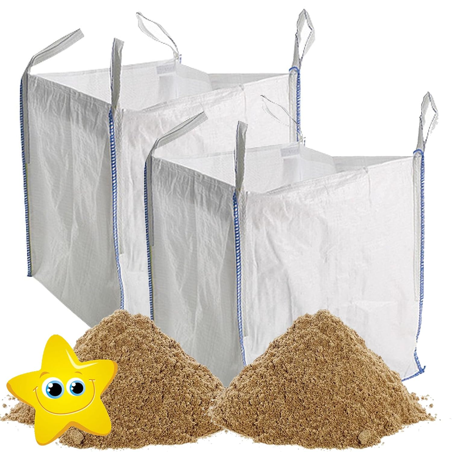 NEW 15 X 1 Ton Bulk Bag Builders Rubble Sack FIBC Tonne Jumbo Waste NEW 15 X 1 Ton Bulk Bag Builders Rubble Sack FIBC Tonne Jumbo Waste