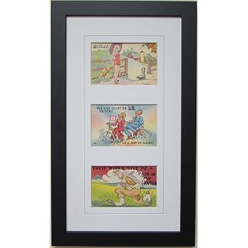 Amazon.com - Postcard Frame for Three (3) 3.5" X 5.5" Postcards or ...
