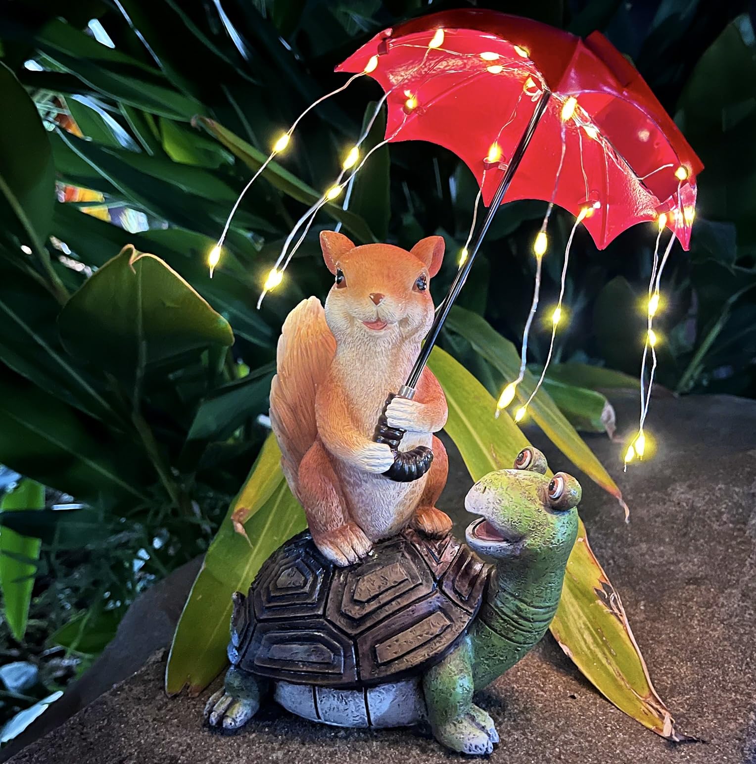 Mom Gifts Solar Garden Statue Cat Figurine With Lantern, Outdoor Metal ...