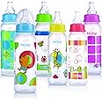Amazon.com: Nuby Printed Non-Drip Bottle, 4 Ounce, Colors May Vary : Baby