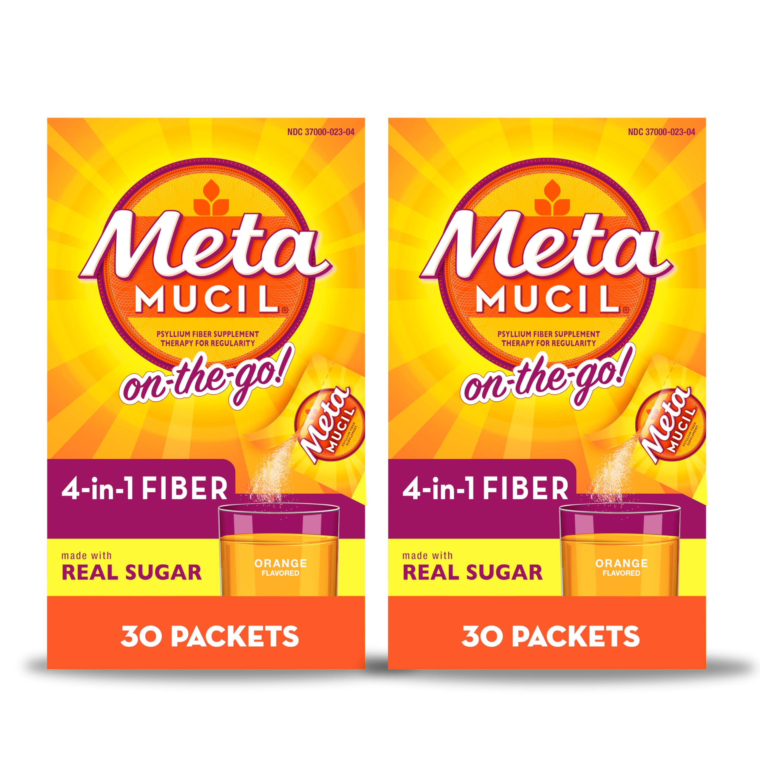 Mua Metamucil On-the-Go, Daily Psyllium Husk Powder Supplement with ...