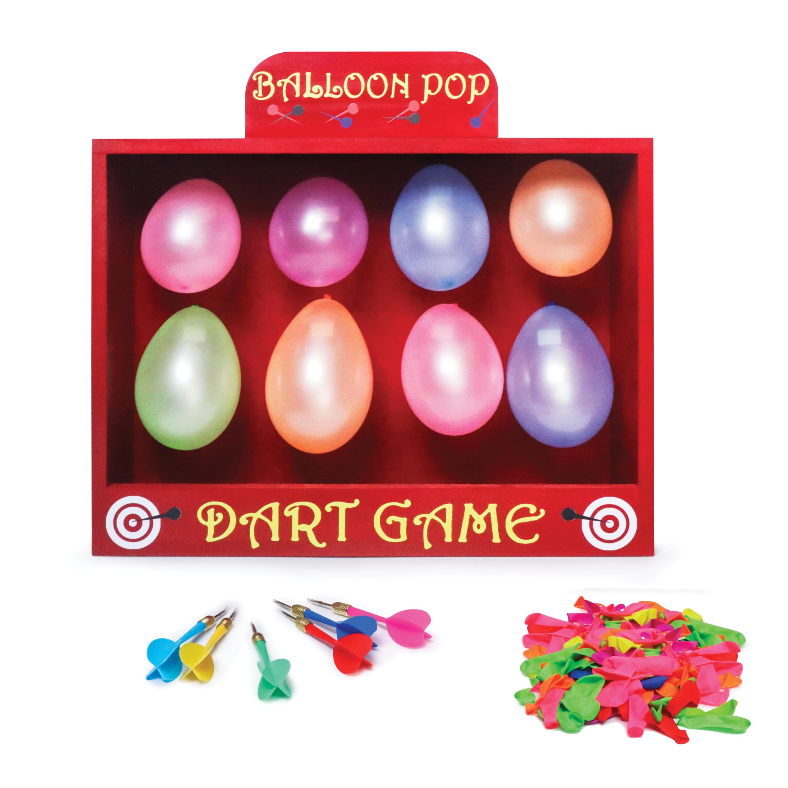 Balloon Dart Carnival Game - Wooden Box With a Carnival Theme The Box ...