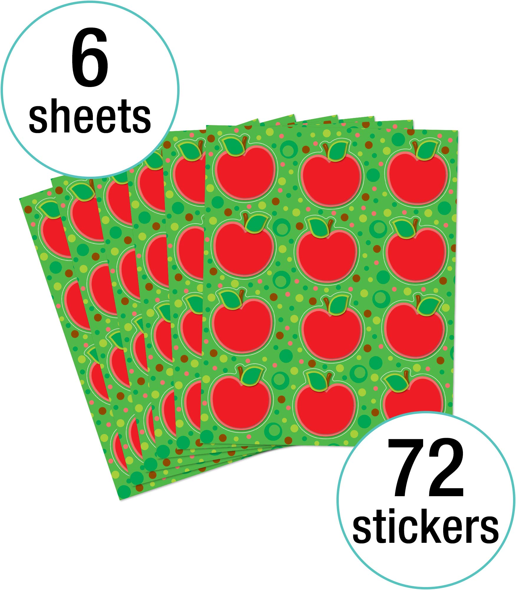 Mua Carson Dellosa 72 Apple Stickers, 6 Sheets of Fruit Incentives for ...