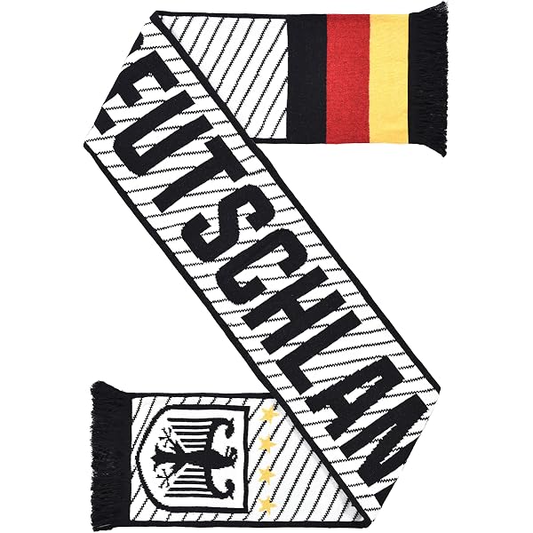 German National Team Scarf Germany Soccer Scarf - Recycled Cotton Knit ...