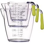 Kitchen Craft Colourworks 3 Piece Measuring Jug Set Green