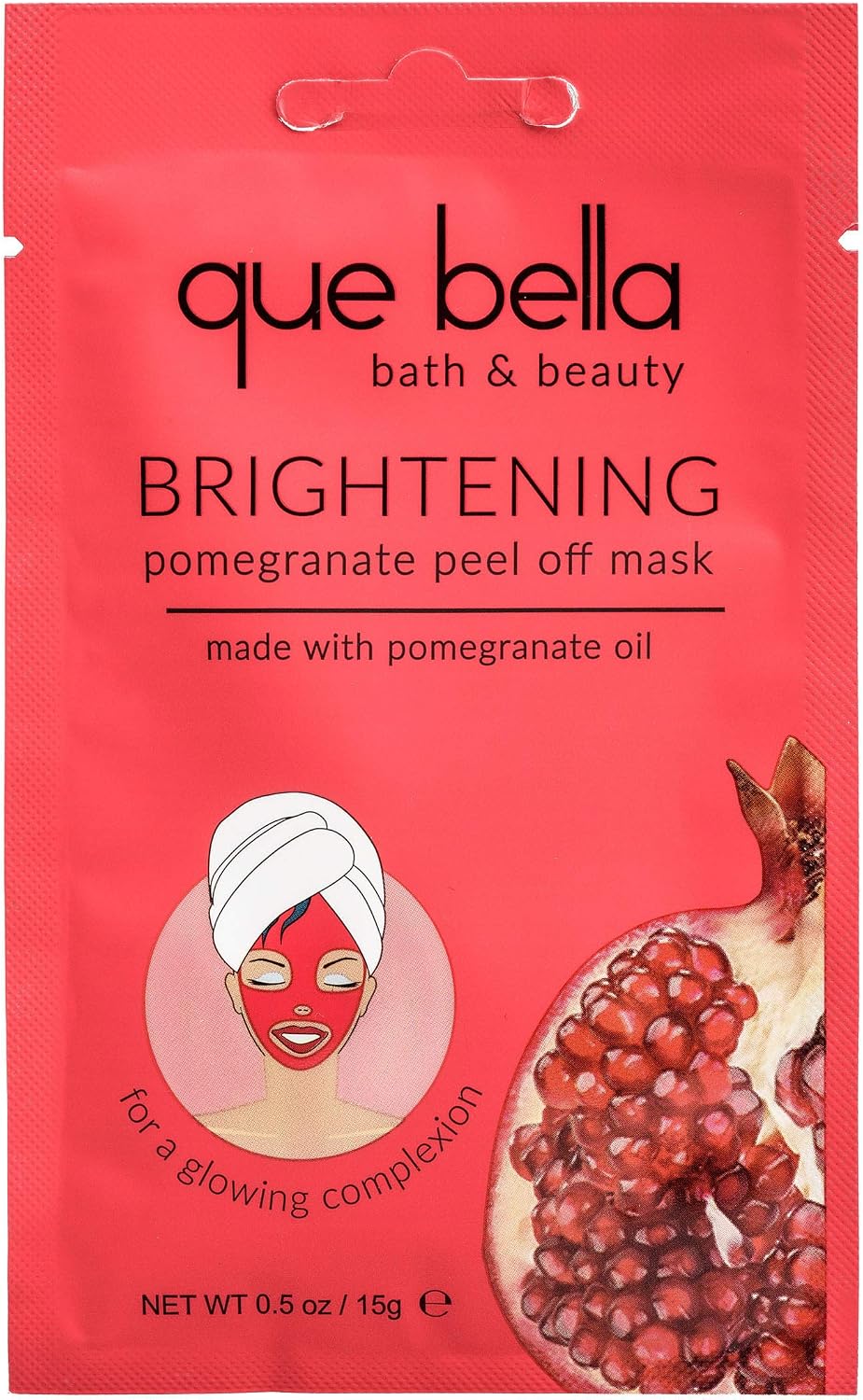 Que Bella Beauty Brightening Pomegranate Peel Off Face Mask – BigaMart