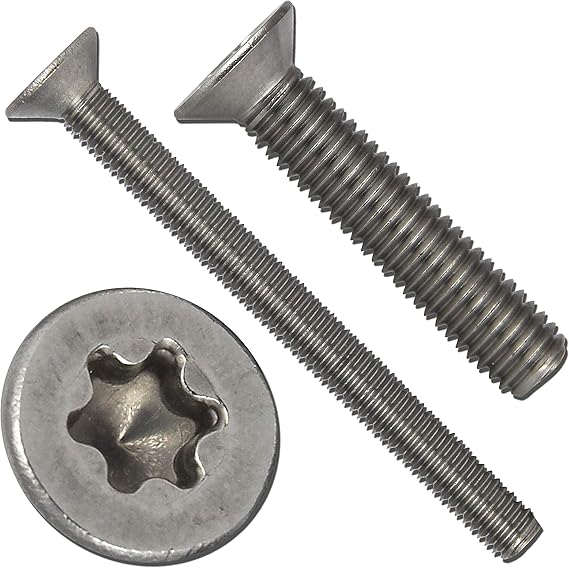 PROTECH Senkkopfschrauben TORX DIN 965 M6x30 | 50 Stück mit Innensechsrund Edelstahl A2 V2A ...