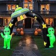 Amazon.com: Kitticcino Halloween Inflatables Archway 8FT Alien ...
