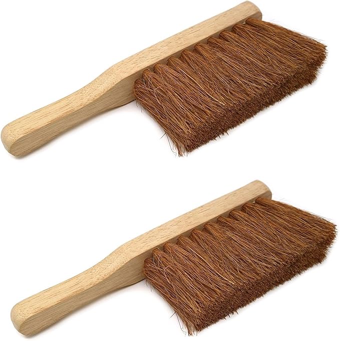 Clay Roberts Coco Fibre Hand Brush, 2 Pack, Soft Bristles, Sweeping and ...