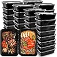 Amazon.com: Meal Prep Containers With Lids 50 Set - Reusable Plastic ...