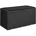 Amazon.com: Devoko 100 Gallon Waterproof Large Resin Deck Box Outdoor ...