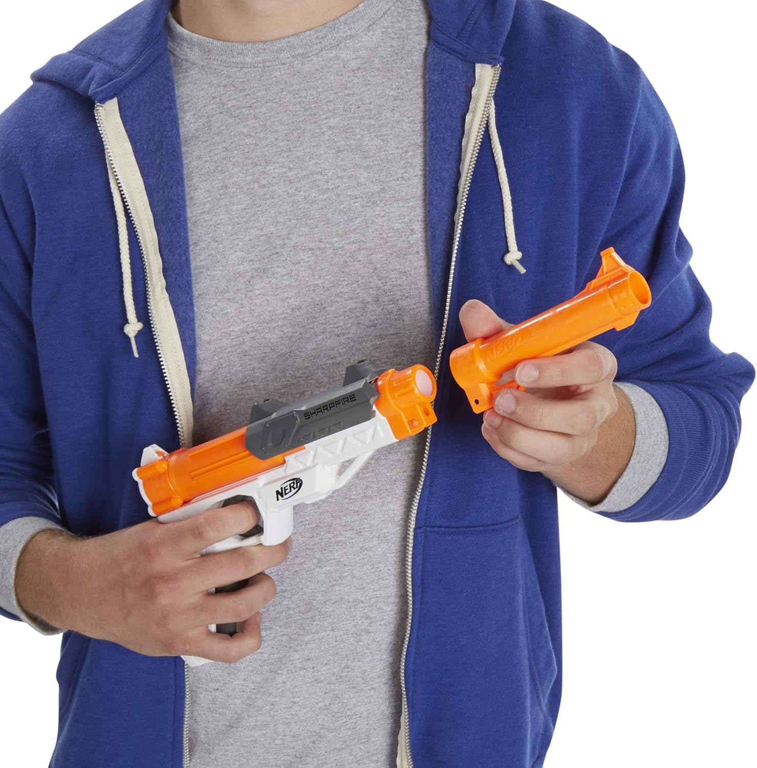 Nerf Sharpfire Elite Blaster — 6 In 1 Convertible Blaster — Removable ...