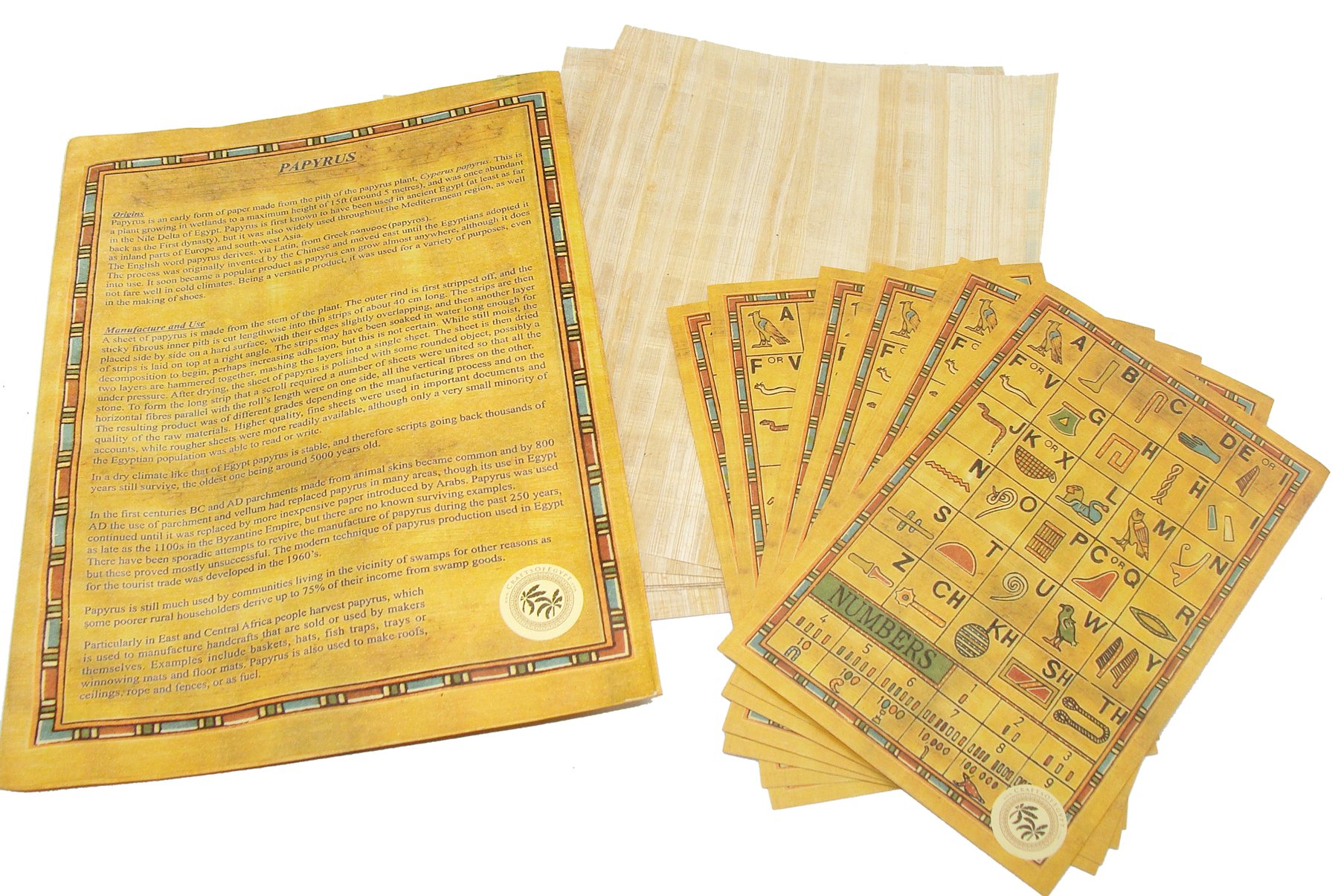 Mua CraftsOfEgypt Set 10 Egyptian Papyrus Paper 6x8 Inch (15x20 cm ...