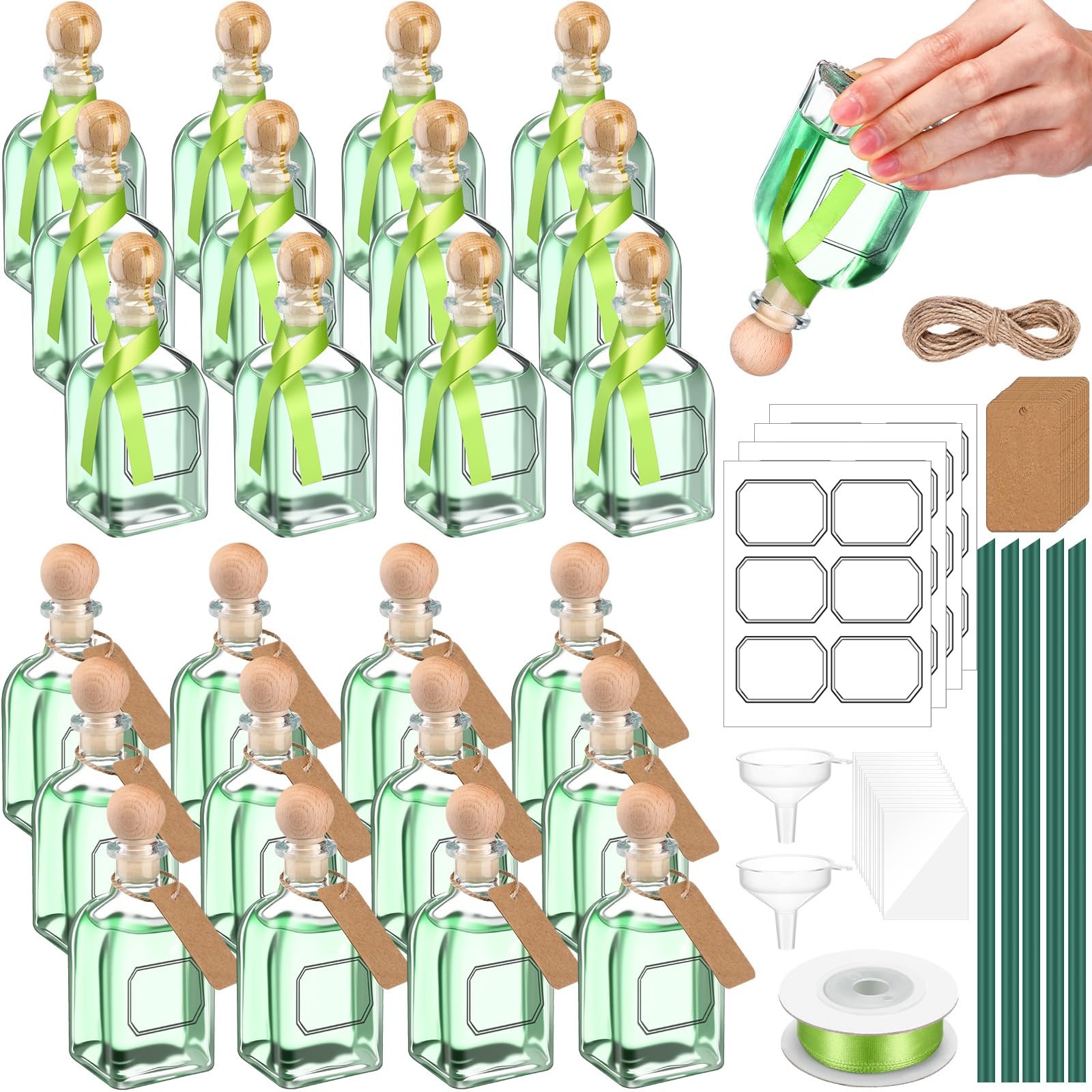 Baderke 24 Pcs 100ml/3.4oz Patron Shot Bottles Empty for Drinks Mini ...