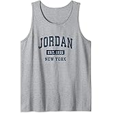 Amazon.com: Jordan New York NY Vintage Athletic Sports Design T-Shirt ...