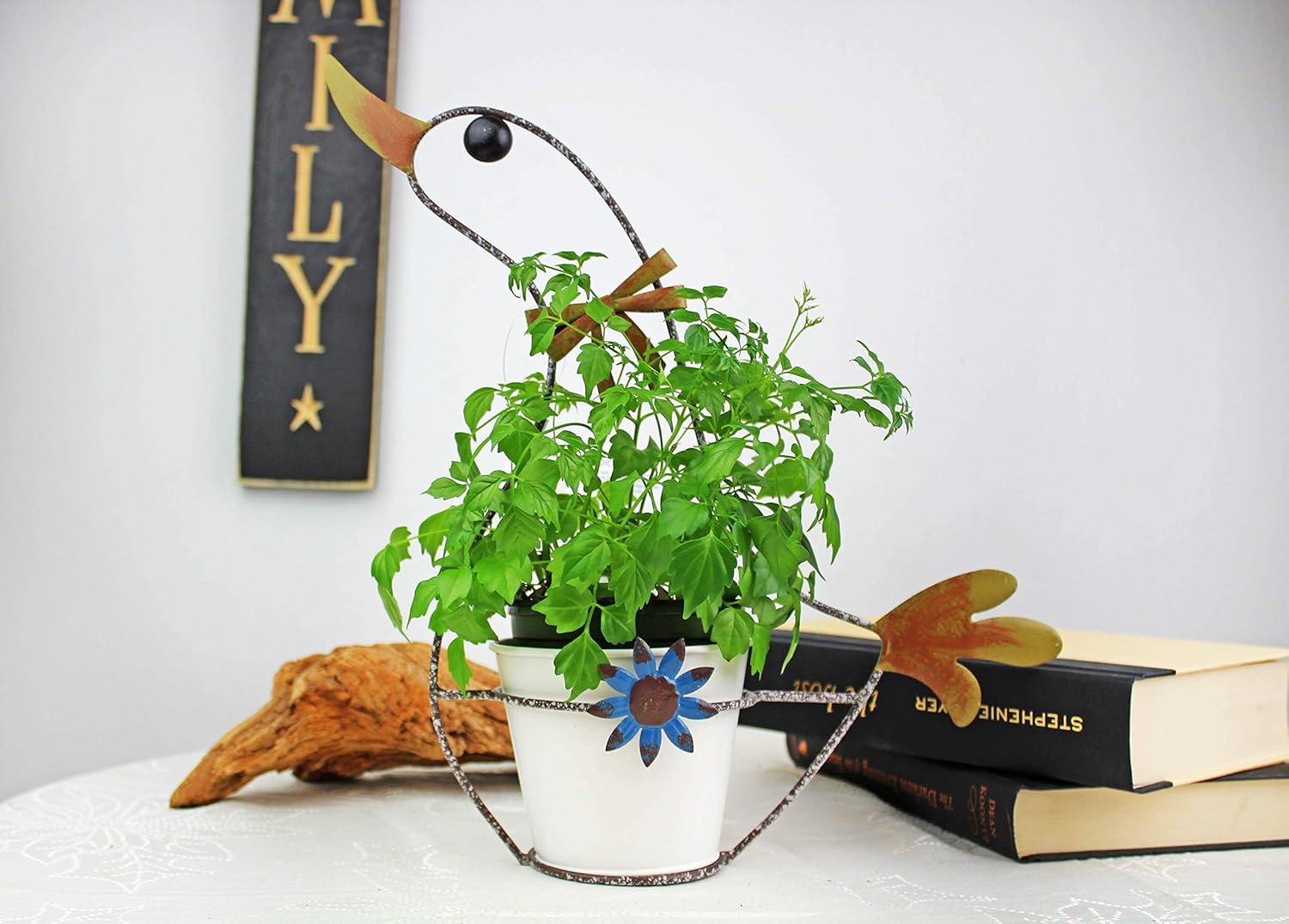 Amazon.com : NW Wholesaler - Metal Animal Shaped Plant Stand for 4 ...