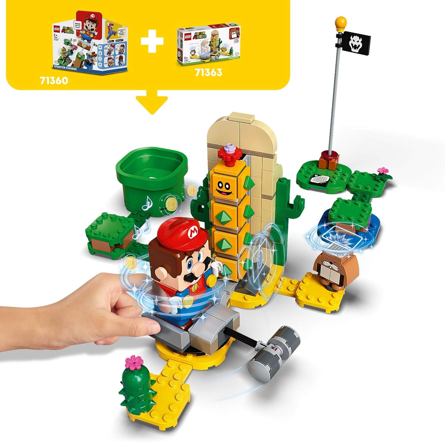 LEGO 71363 Super Mario Desert Pokey Expansion Set Buildable Game – BigaMart