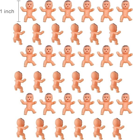 Amazon.com: 36pcs Mini Plastic Babies for Baby Shower, ice Cube Game ...