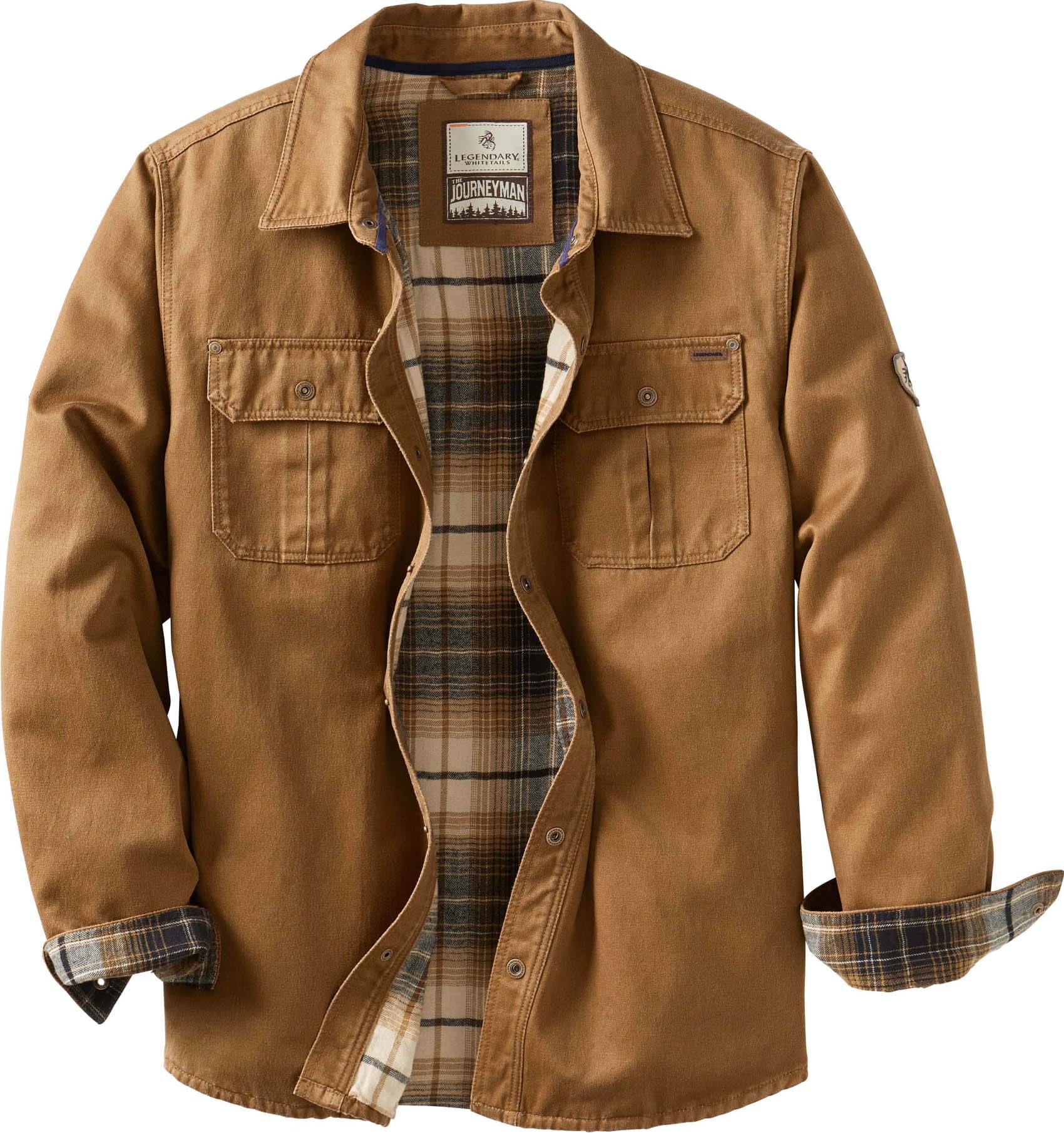 Legendary Whitetails Journeyman Shirt Jacket Flannel Lined Shacket for ...