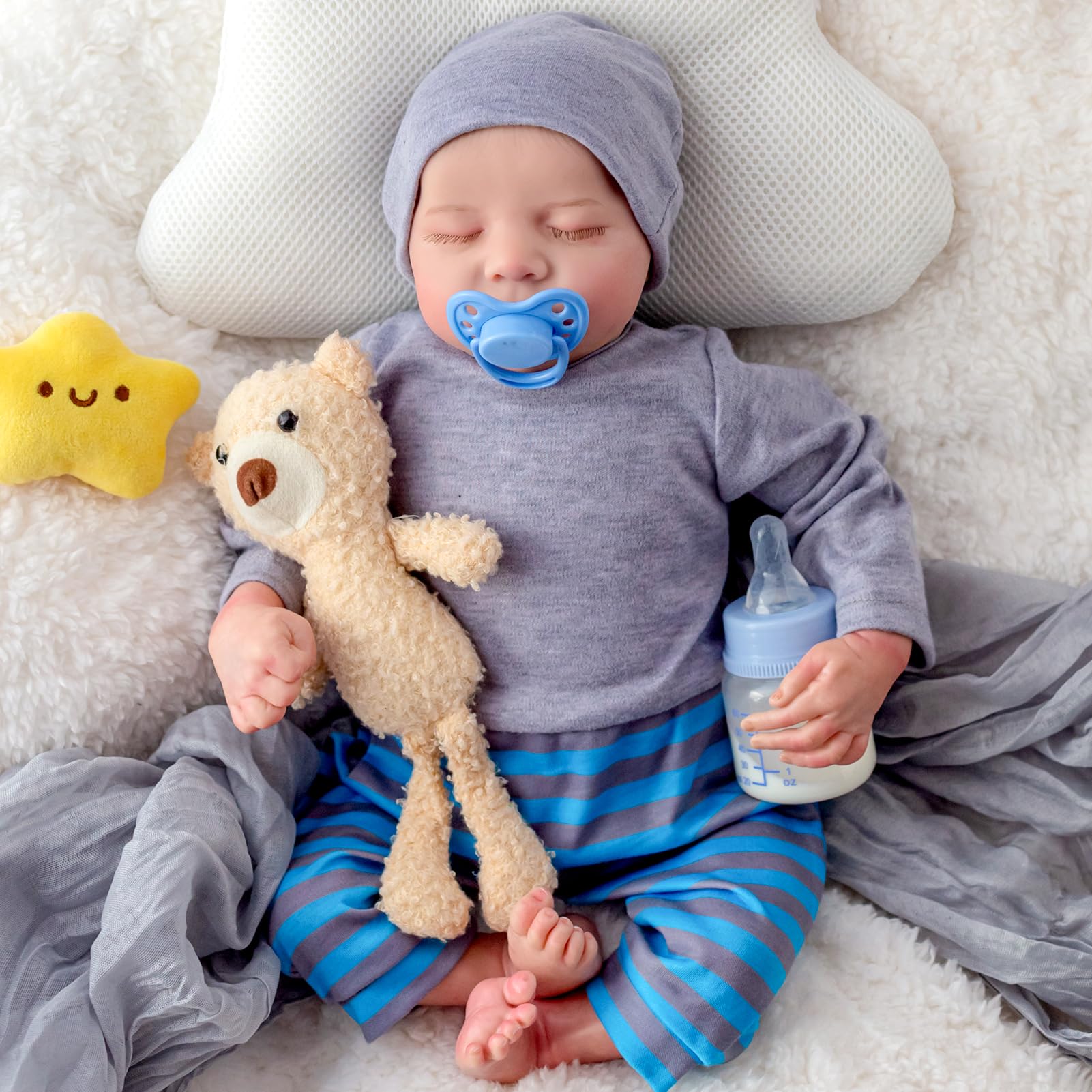 SPICIMOMO Lifelike Reborn Baby Dolls Boy- Realistic Newborn Boy with ...