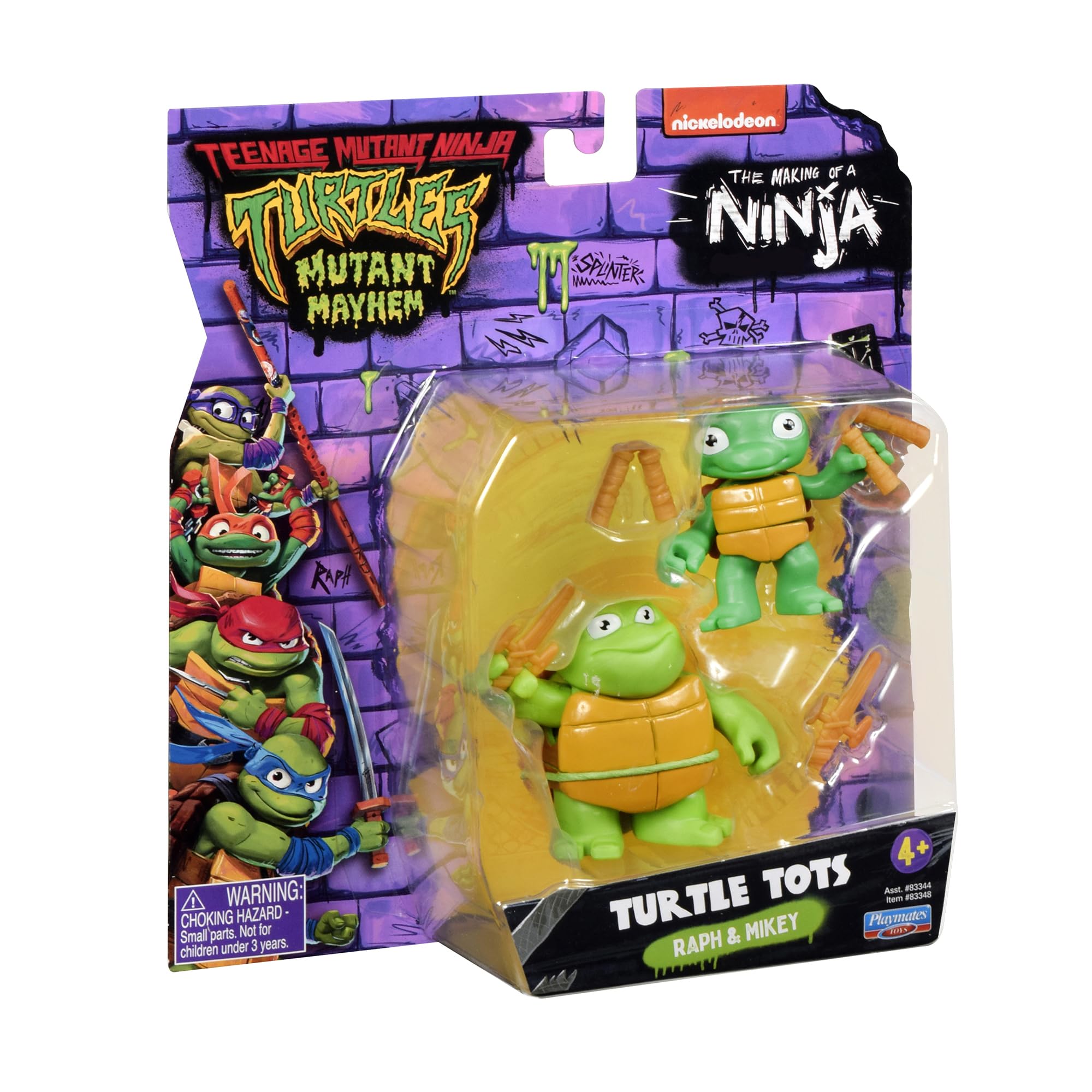 Mua Teenage Mutant Ninja Turtles 83291 Turtle Tots Action Figure 2-Pack Featuring Michelangelo ...
