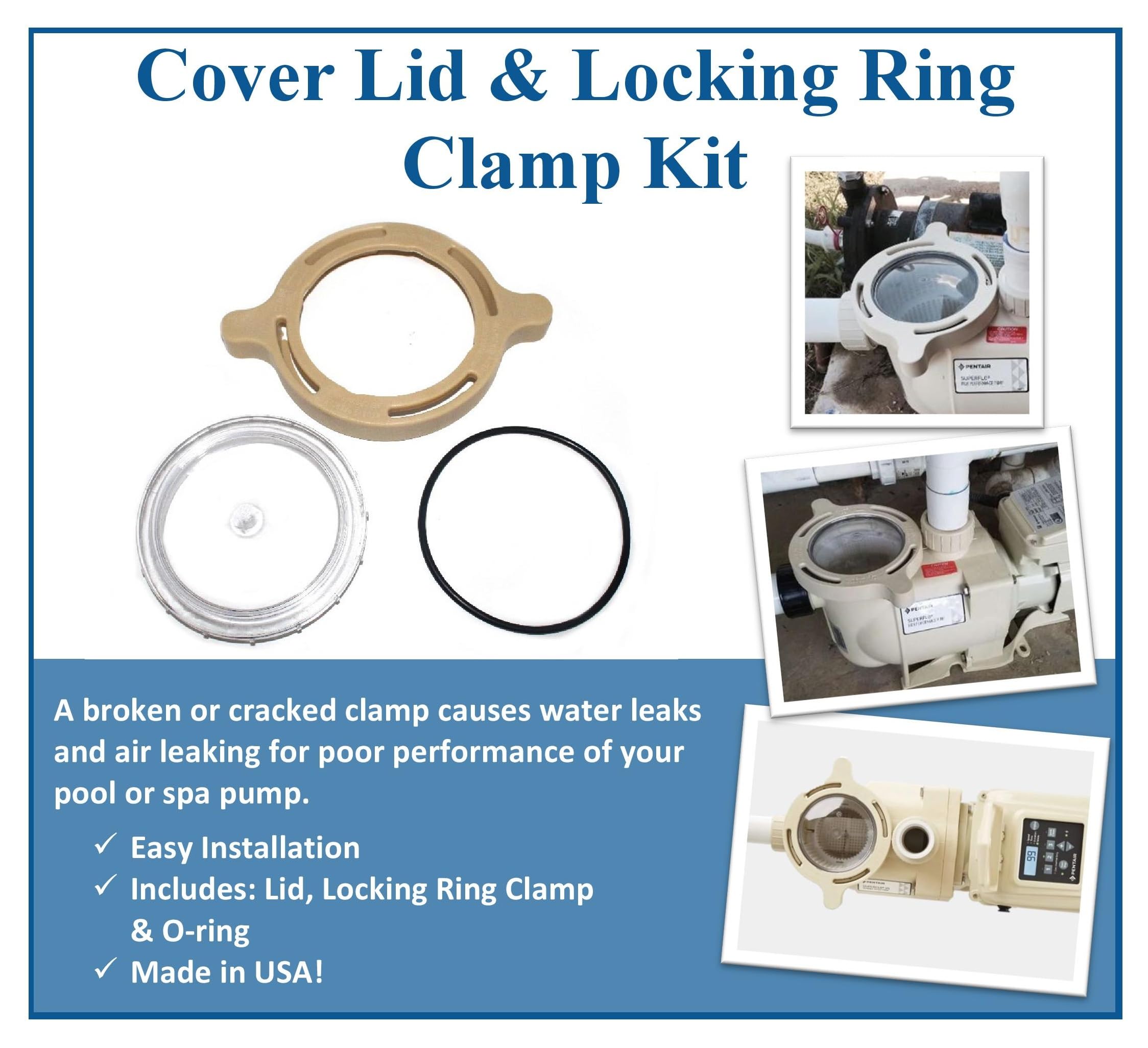 Mua JSP Manufacturing Pool Pump Cover Lid & Cam and Ramp Locking Ring ...