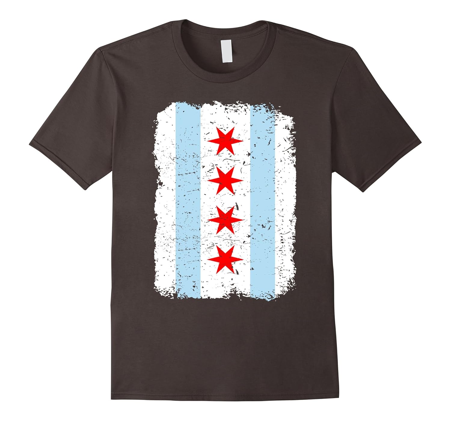 Chicago Flag Vintage Distressed T-Shirt