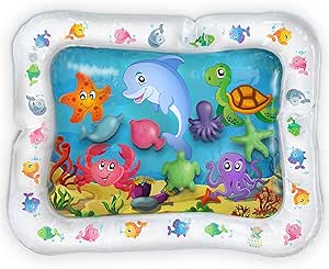 Amazon.com: Inflatable Tummy Time Toys- Premium Tummy Time Water Mat ...