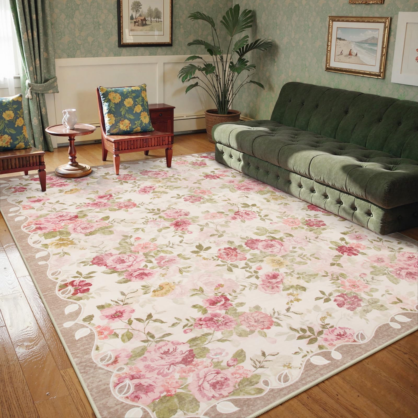 Lahome 8x10 Area Rugs,Farmhouse Rugs for Living Room Boho Area Rug ...