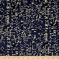 Amazon.com: Windham Fabrics Uncorked Midnight Metallic Gold Fabric By ...