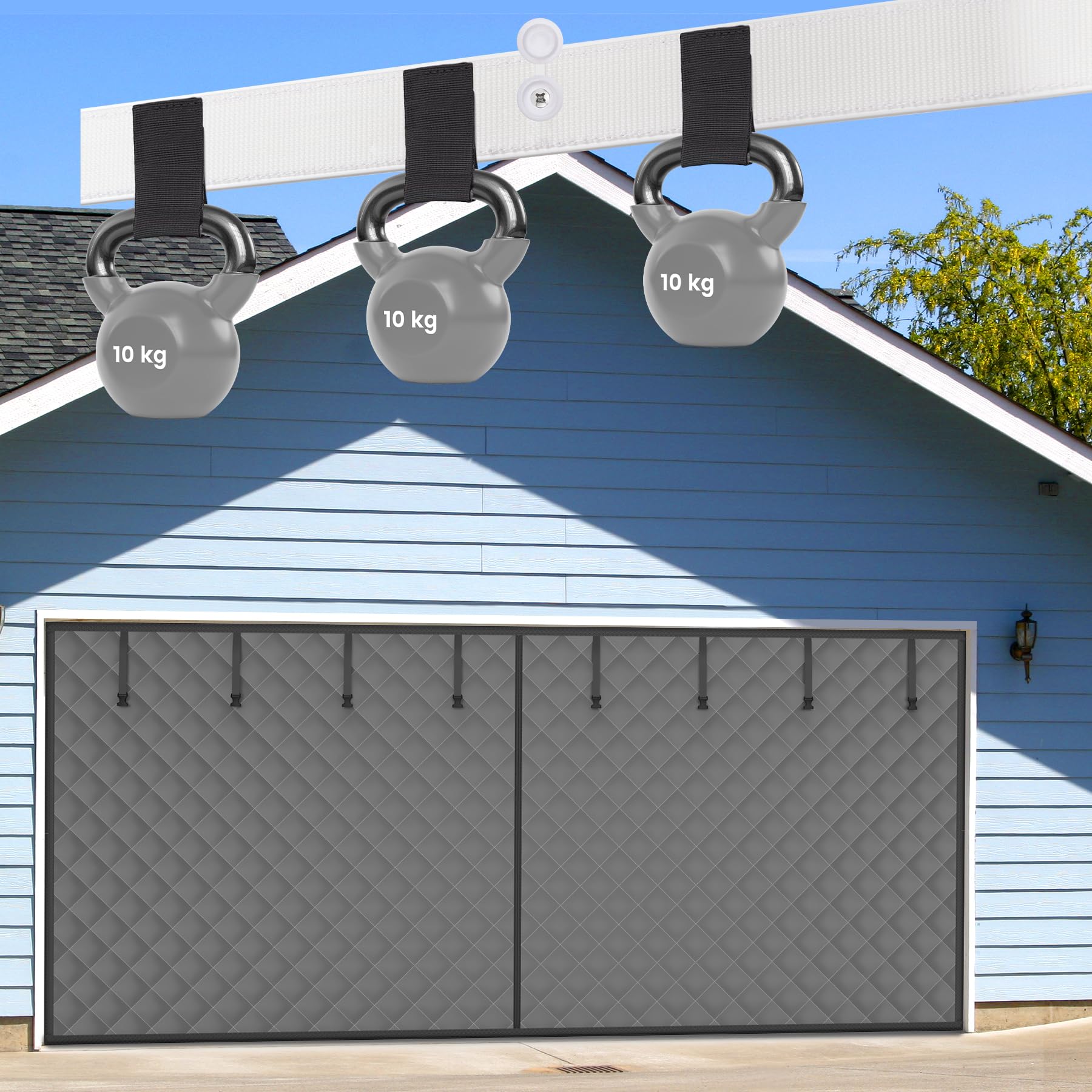 Patented Garage Door Screen for Winter?Duraflex Kits for Door Curtain ...