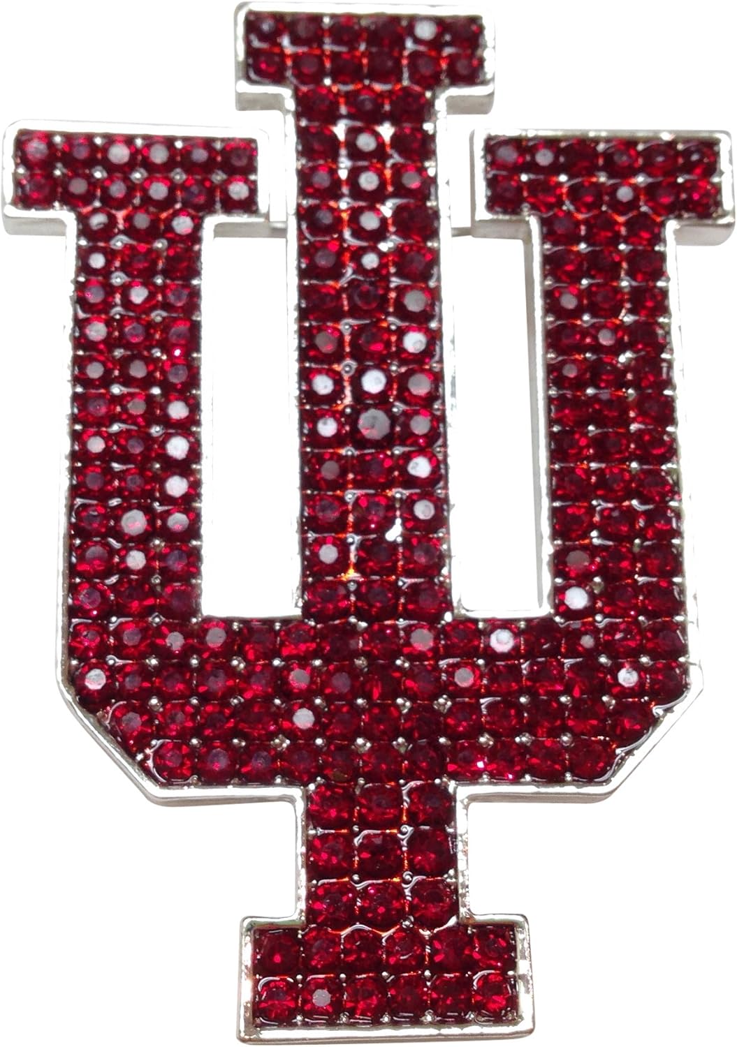 Amazon.com: Indiana University Crystal Emblem Brooch Pin: Brooches And ...