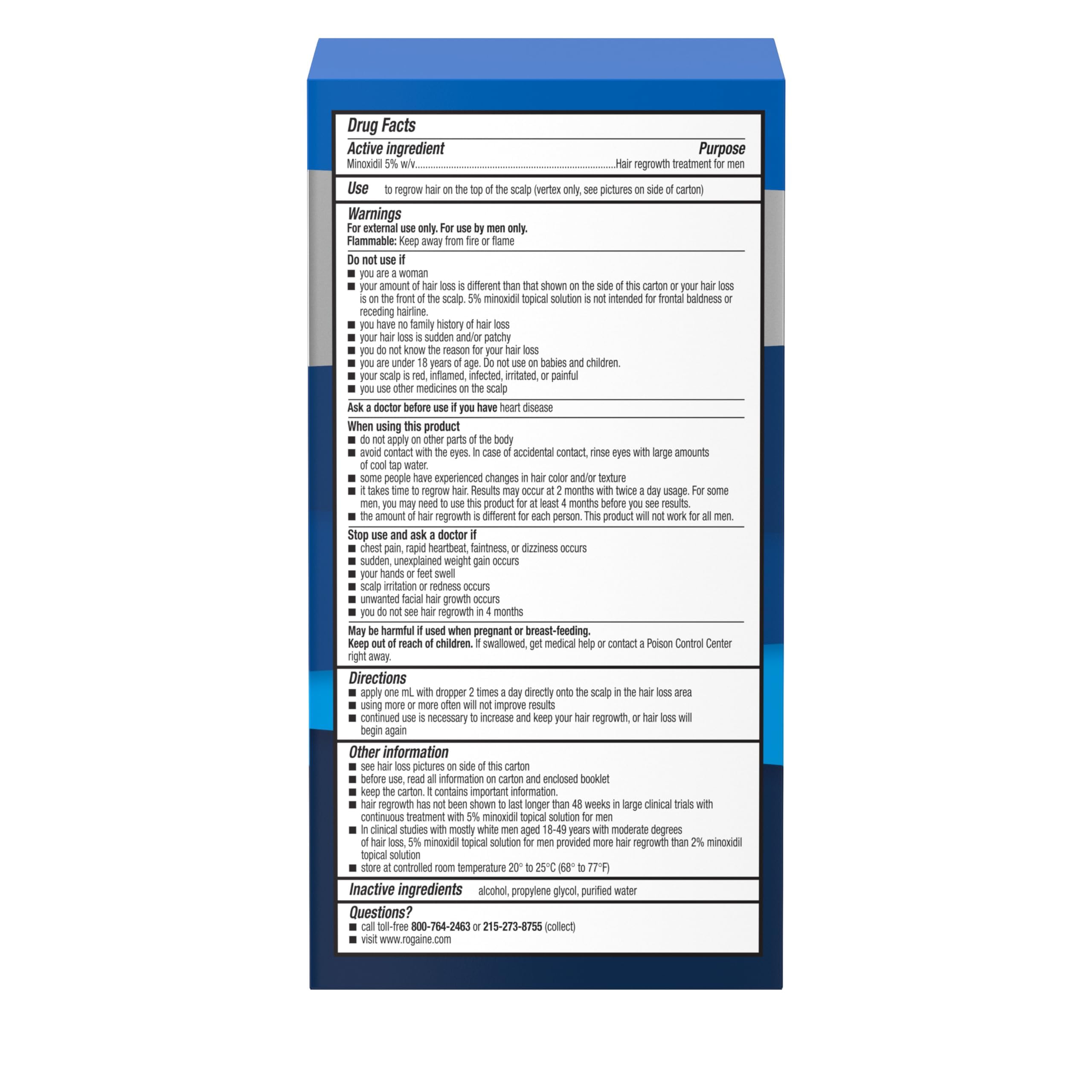 Mua Rogaine Extra Strength 5% Minoxidil Topical Solution for Hair ...