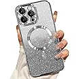 Amazon.com: Misscase for iPhone 14 Pro Max Magnetic Glitter Case Compatible with MagSafe,Camera ...