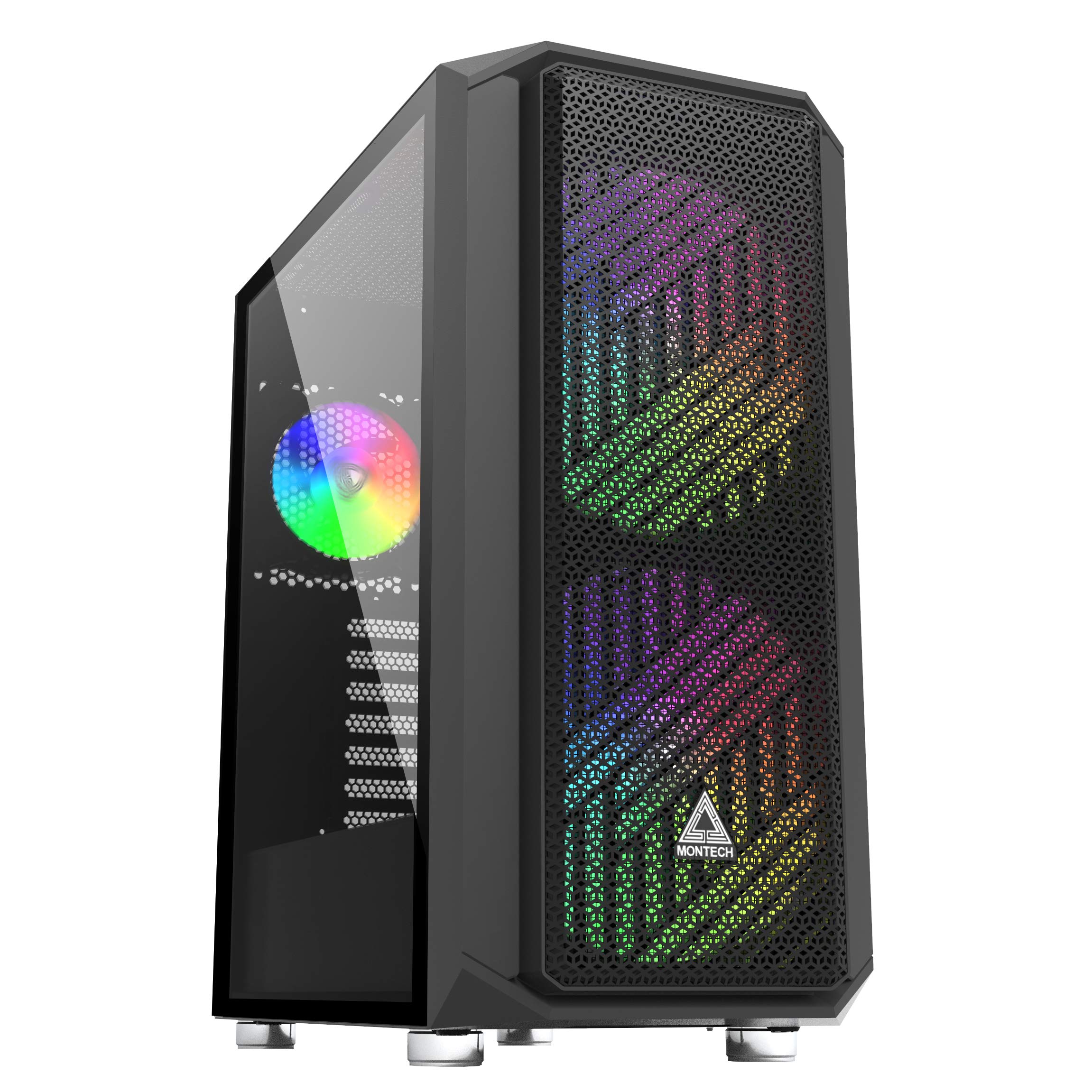 Buy Montech AIR X ATX Mid-Tower Case, Super High Airflow, Pre-Installed ...