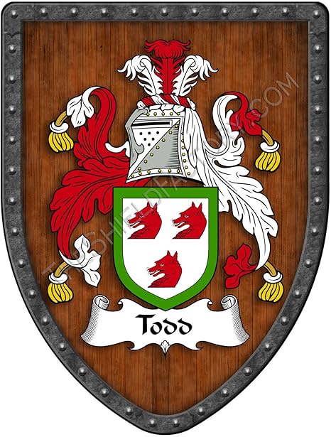 Amazon.com: Todd Family Crest Custom Coat of Arms, Family Ancestry and ...